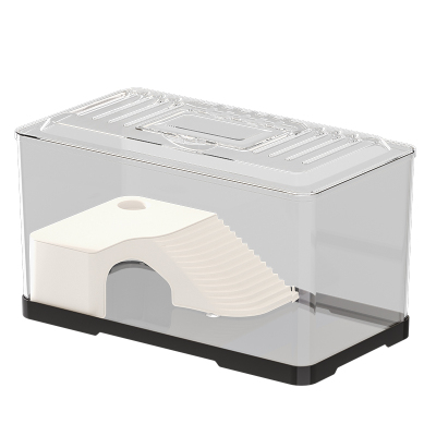 寄居蟹造景小别墅螃蟹生态缸相手蟹专用缸带爬台躲避乌龟饲养缸