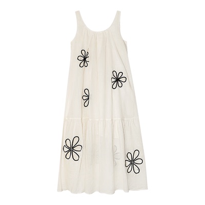 NEW 2026春季新品 法式立体森系镂空吊带裙度假连衣裙女C8378