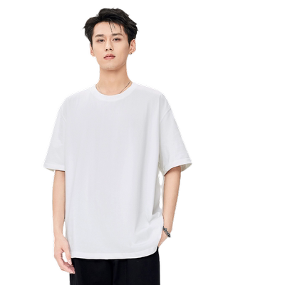 HomePanda300g重磅纯棉短袖t恤男