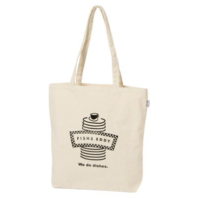 FishsEddylogo印花休闲帆布包