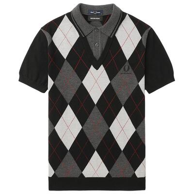 FREDPERRY假两件针织衫英伦复古