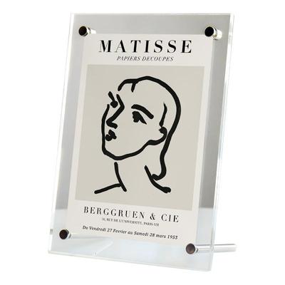 亚克力相框双面透明色纸展示框架