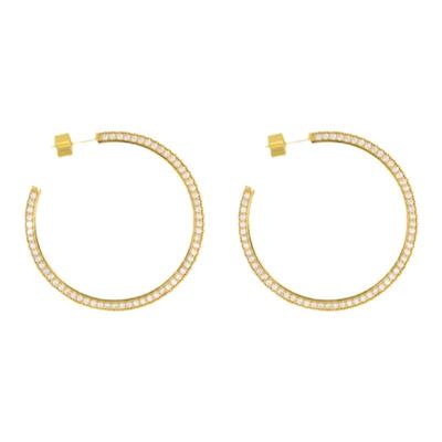 满钻大圆圈耳环欧美夸张显脸瘦