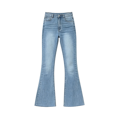 李李服饰气质提臀毛边丰胯微喇牛仔裤女2026冬季新款弹力九分裤