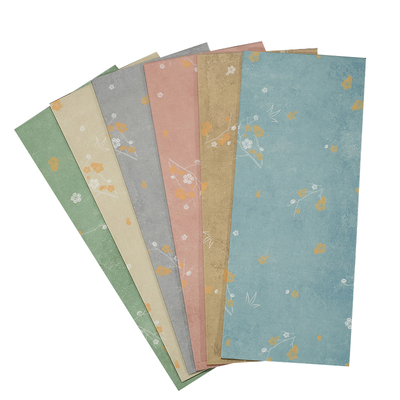 买1送1檀旗折枝花卉宣纸信笺纸