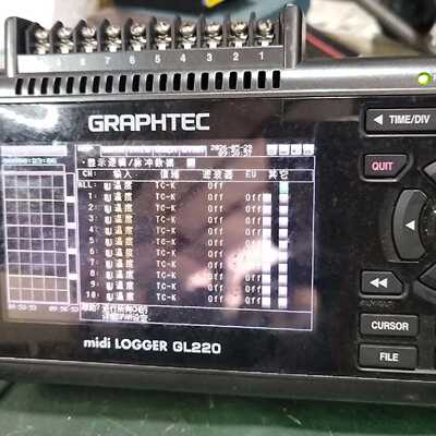 溢价-图技GRAPHTEC GL220 midi 多通道温度记