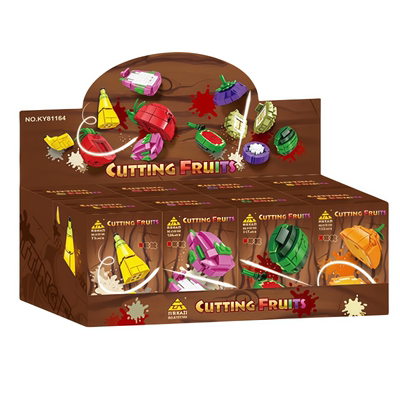 开智积木早教水果切切乐西瓜榴莲菠萝橙子香蕉西红柿益智拼装玩具
