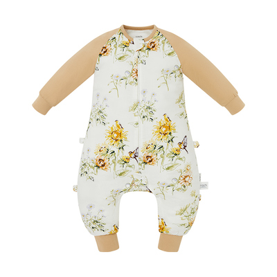 cutelife【轻羽】宝宝睡袋春夏秋双四六层竹棉分腿睡袋防踢被A类