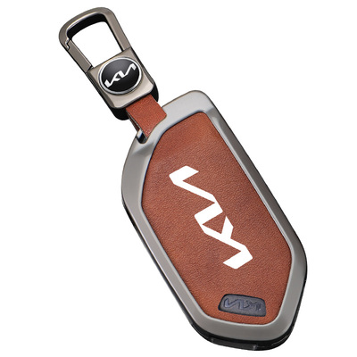 26款起亚嘉华EV5钥匙套新款ev5车金属锁匙遥控包KIA保护扣壳跨境