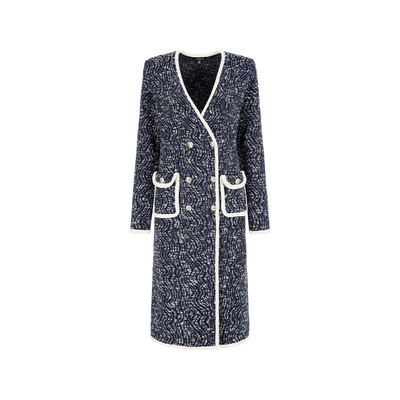 MARYLING中长款V领针织外套