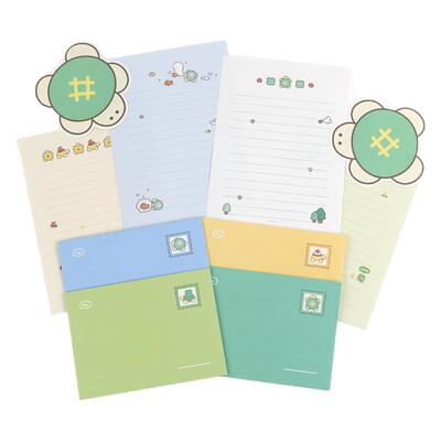 韩国pinkfoot可爱卡通信纸套装