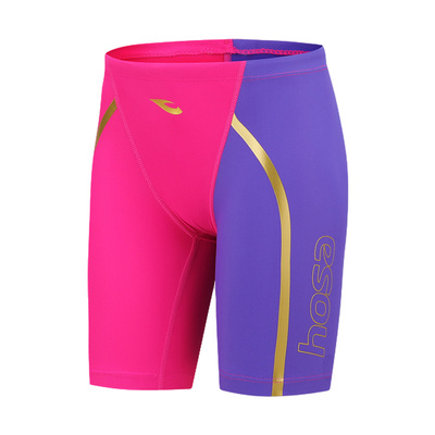 hosa浩沙儿童泳衣男童专业竞速男孩游泳馆专用抗氯青少年训练泳裤