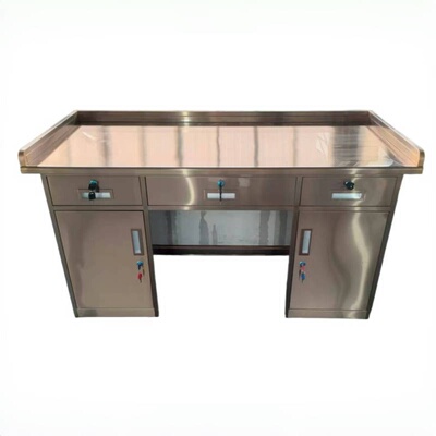 304不锈钢玫瑰金办公桌