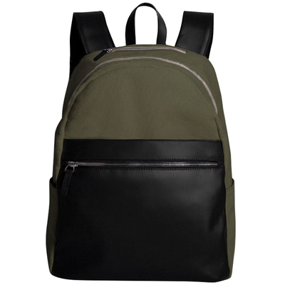 吉卡尼通勤男双肩背包帆布电脑包