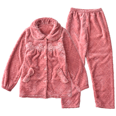 圆人中年妈妈可外女士家居服套装