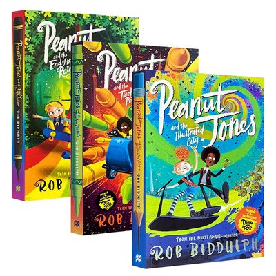 【自营】花生·琼斯系列全套合集3册Peanut Jones and the Twelve Portals女版哈利波特 畅销儿童文学8岁以上英文课外绘本