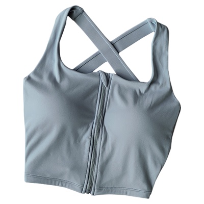 前拉链高强度一体美背文胸