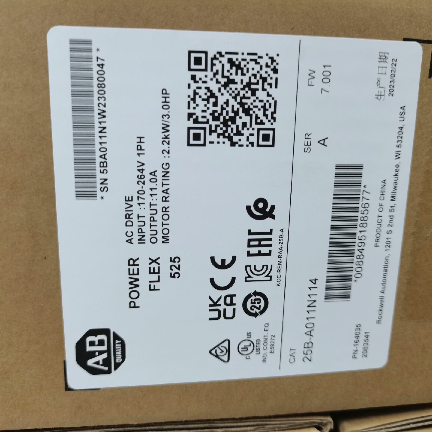 询价-25B-A011N114 罗克韦尔自动化 Alle