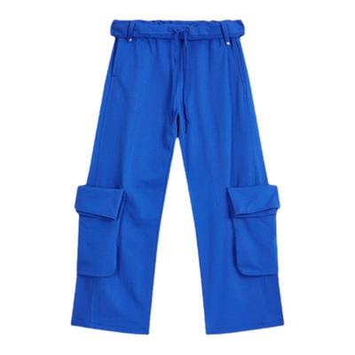 【现货】GROVE EDGE翻腰边设计抽绳大口袋运动休闲裤直筒长裤卫裤