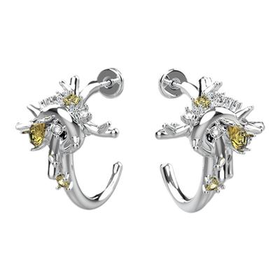 荆棘十字环形小众耳钉INIZIO