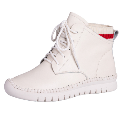 真皮秋冬季妈妈鞋软底女靴子