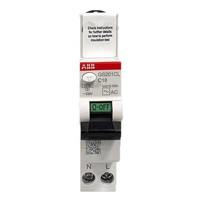 ABB漏电保护断路器GS201CL 1P+NA C10 C16A C20A C25 C32单极漏电