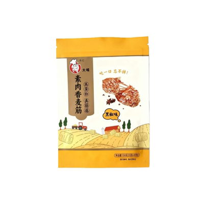 大嘴素肉面筋黑椒150g开袋即食