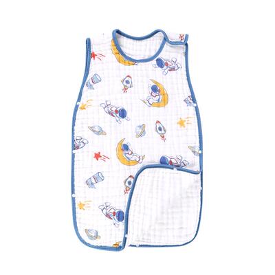 洁丽雅纯棉夏季纱布无袖睡袋