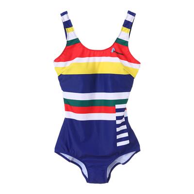 女士连体条纹性感修身游泳衣套装