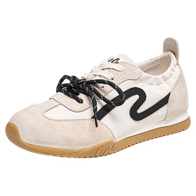 Lee Cooper【润感鞋】德训鞋女2026新款夏季透气内增高休闲芭蕾鞋