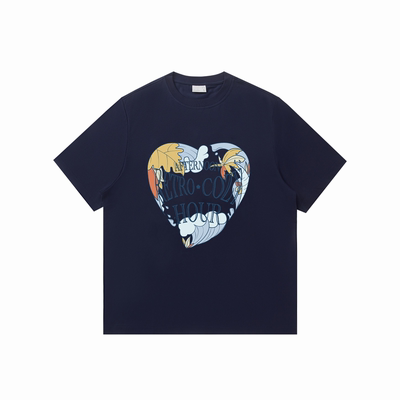 roaringwild爱心印花凉感短袖