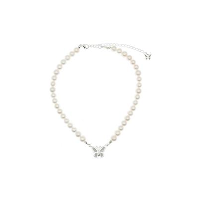 stugazi白珍珠蝴蝶项链