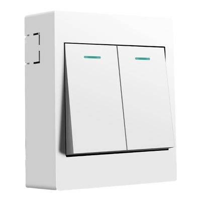 国际电工明线盒二开双控开关面板