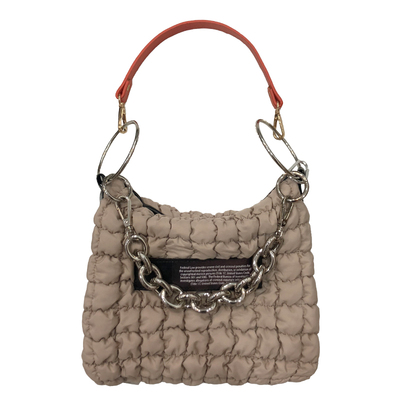 原创奶茶色新款链条斜挎手机包