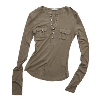 亨利领包臀针织连衣裙