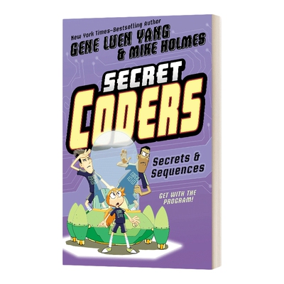 英文原版 Secret Coders: Secrets & Sequences秘密编程者：秘密与序列 小学科学漫画绘本 英文版 进口英语原版书籍儿童全英语书