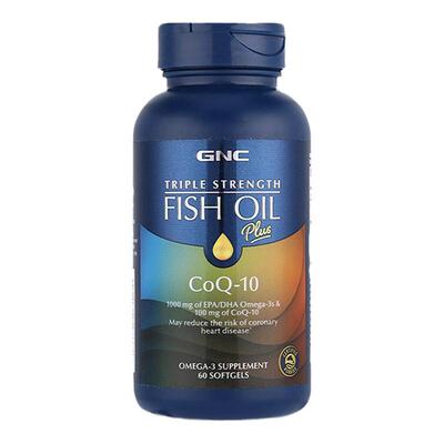 GNC健安喜深海鱼油 IFOS 认证 Omega3小颗粒职场眼脑双补120粒