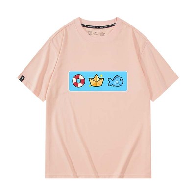 休闲宽松纯棉情侣短袖