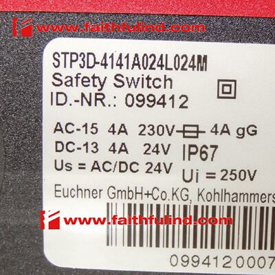 议价Euchner 099412 安士能全新安全模块 STP3D-4141A024L024M