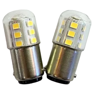 LED灯泡高低脚BA15S/BA15D船用信号灯12V24V单双触点汽车灯机床灯