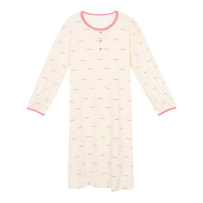 Sinbounboun睡裙蝴蝶结印花睡裙