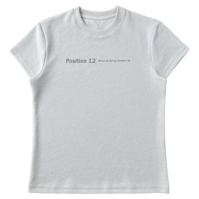 BEVAN UP|Position 12*磨毛空气微绒感剪裁收腰正肩Tee