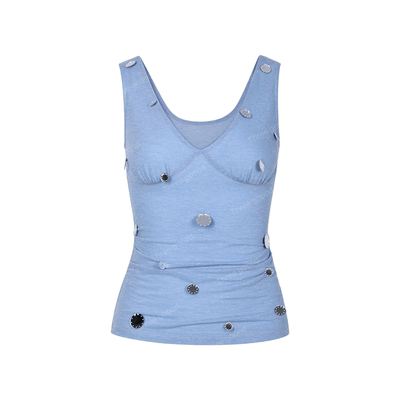 THREEGOOODV领显瘦针织背心