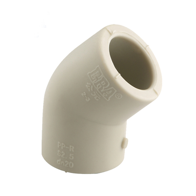 公元ppr水管45度弯头加厚接头