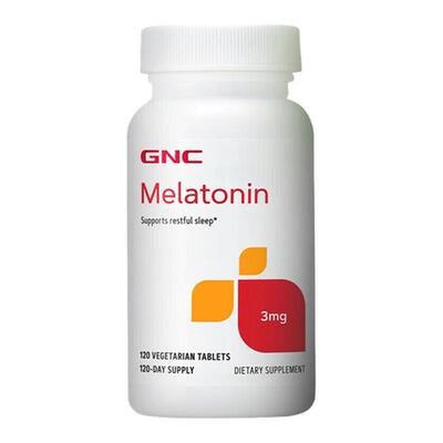 GNC健安喜美国进口褪黑素天然睡眠改善缓解失眠助眠舒缓情绪120片