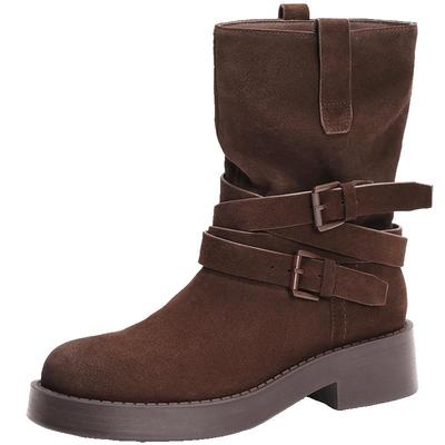 堆堆百丽马丁靴明星同款短靴牛仔