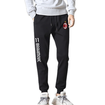 ac米兰伊布队服意甲足球迷小脚裤