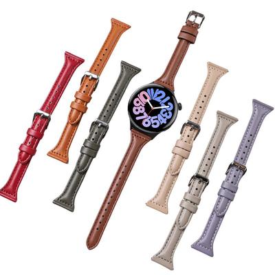 适用于vivowatch5表带新款真皮腕带watch3/2/1手表腕带小蛮腰细款皮质表链智能配件高级时尚iqoowatch5替换带