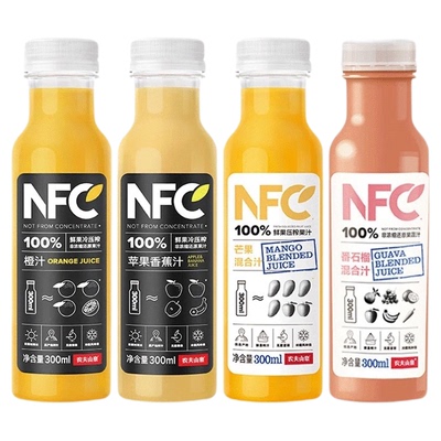 农夫山泉NFC100%纯果汁24瓶整箱