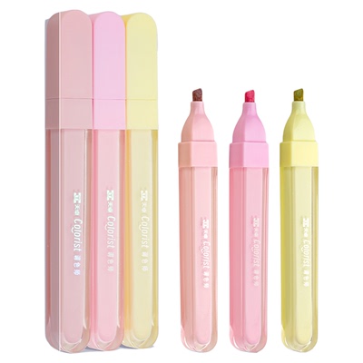 冰透爆闪闪荧光笔高颜值闪光细闪